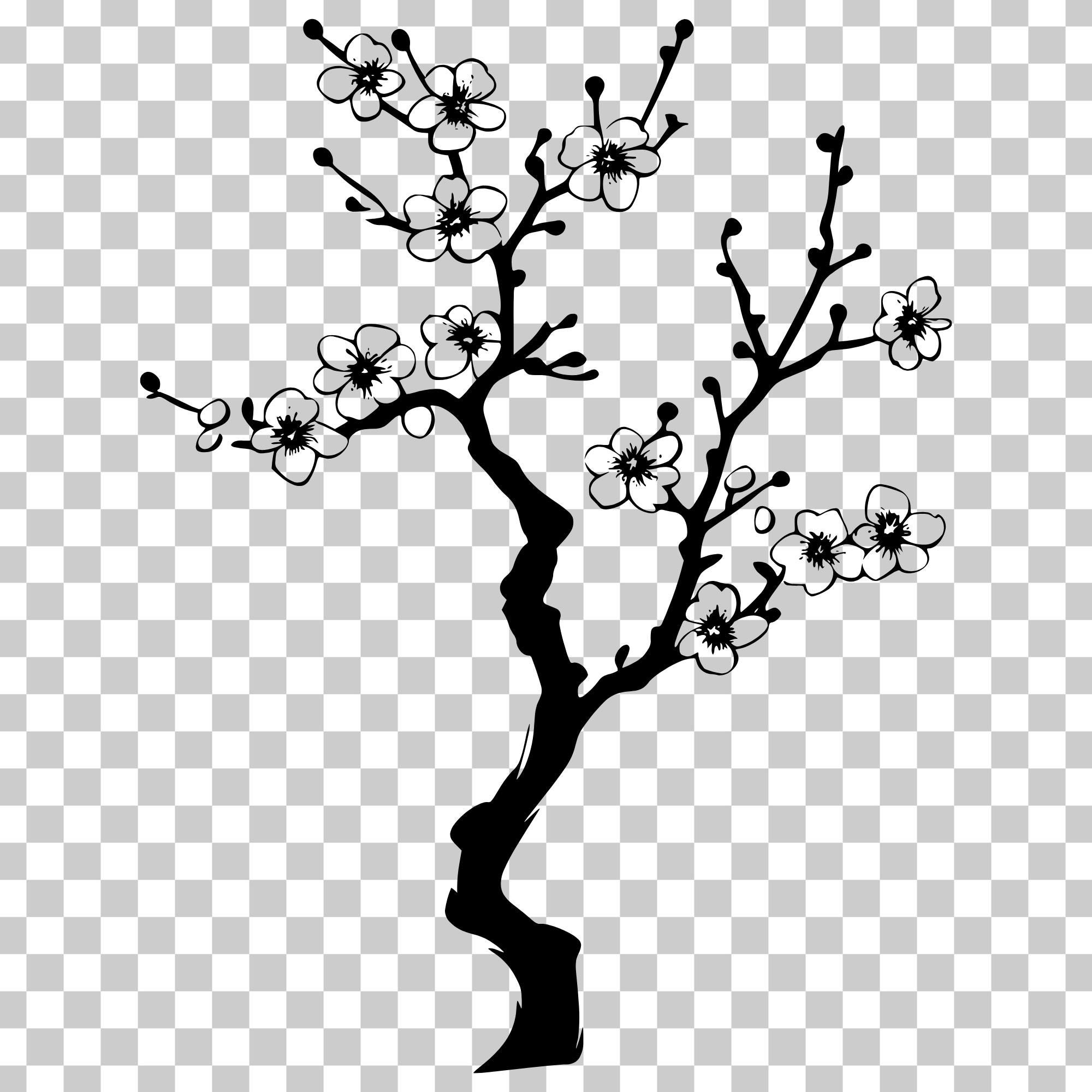 Cherry Blossom Tree SVG, Sakura Vector Graphics (digital Download) - Etsy