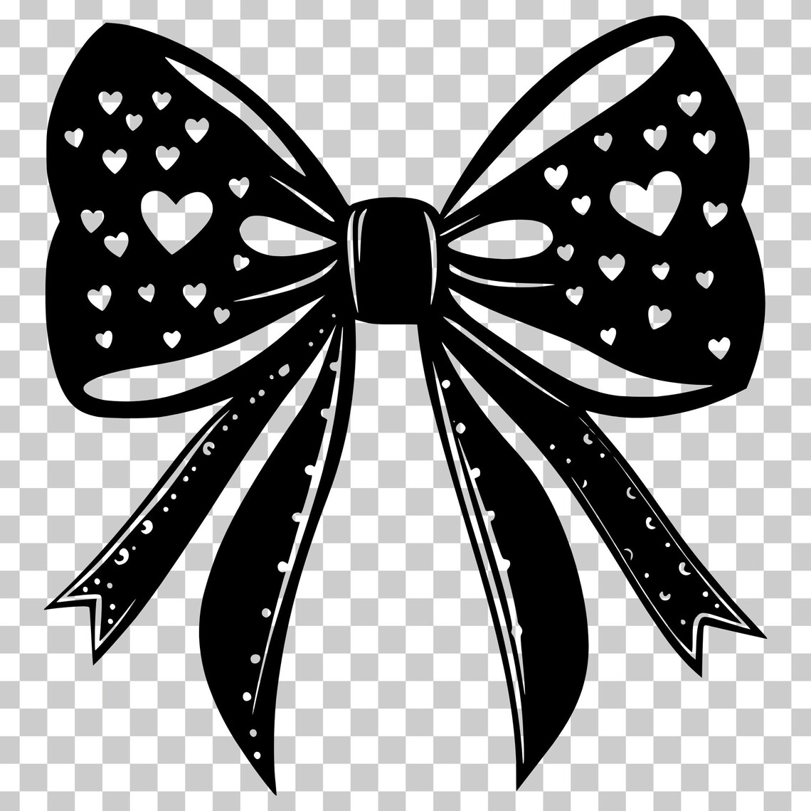 Heart Bow Svg, Coquette Heart Vector, Cute Bow Svg, Love Heart Svg ...