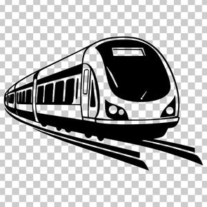 Train Svg, Locomotive Svg, Railroad Vector, Railway Svg, Passenger ...