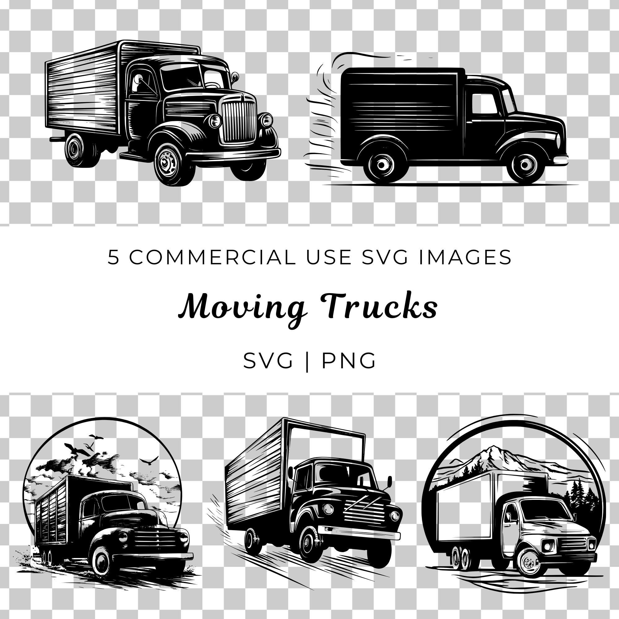 Moving Truck Svg, Commercial Truck, Delivery Vehicle Svg, Cargo ...