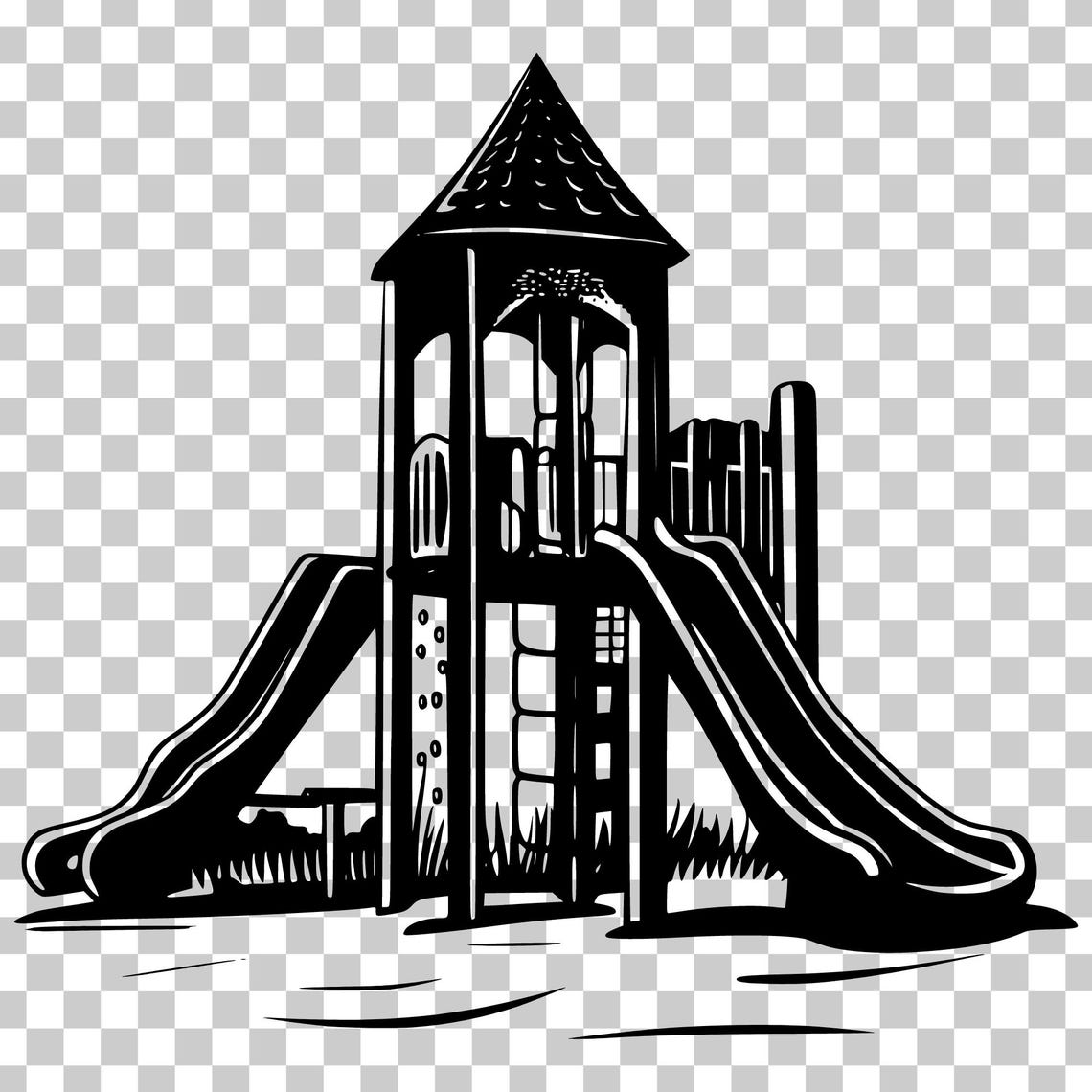 Playground Svg, Swing Svg, Slide Svg, Play Park Svg, Childrens ...