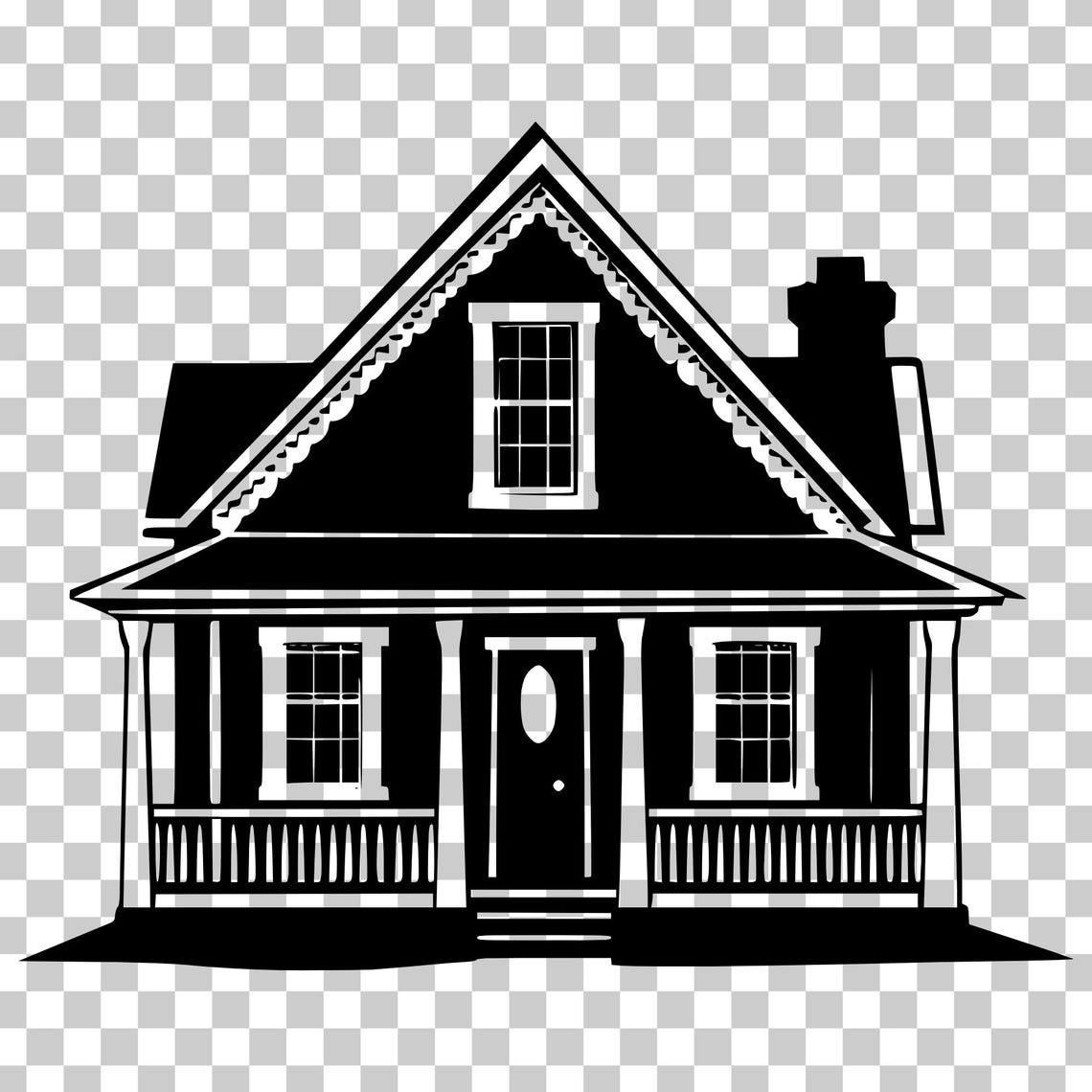 Colonial House Svg, Classic Home Vector, Traditional House Svg ...