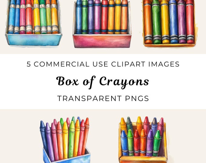 Colors Clipart, Crayons Clipart, English and Spanish, Crayons and Kids ...