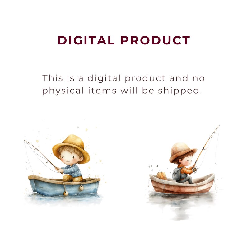 Boy Fishing Clipart, Young Fisherman Png, Cute Fishing Clipart, Summer ...