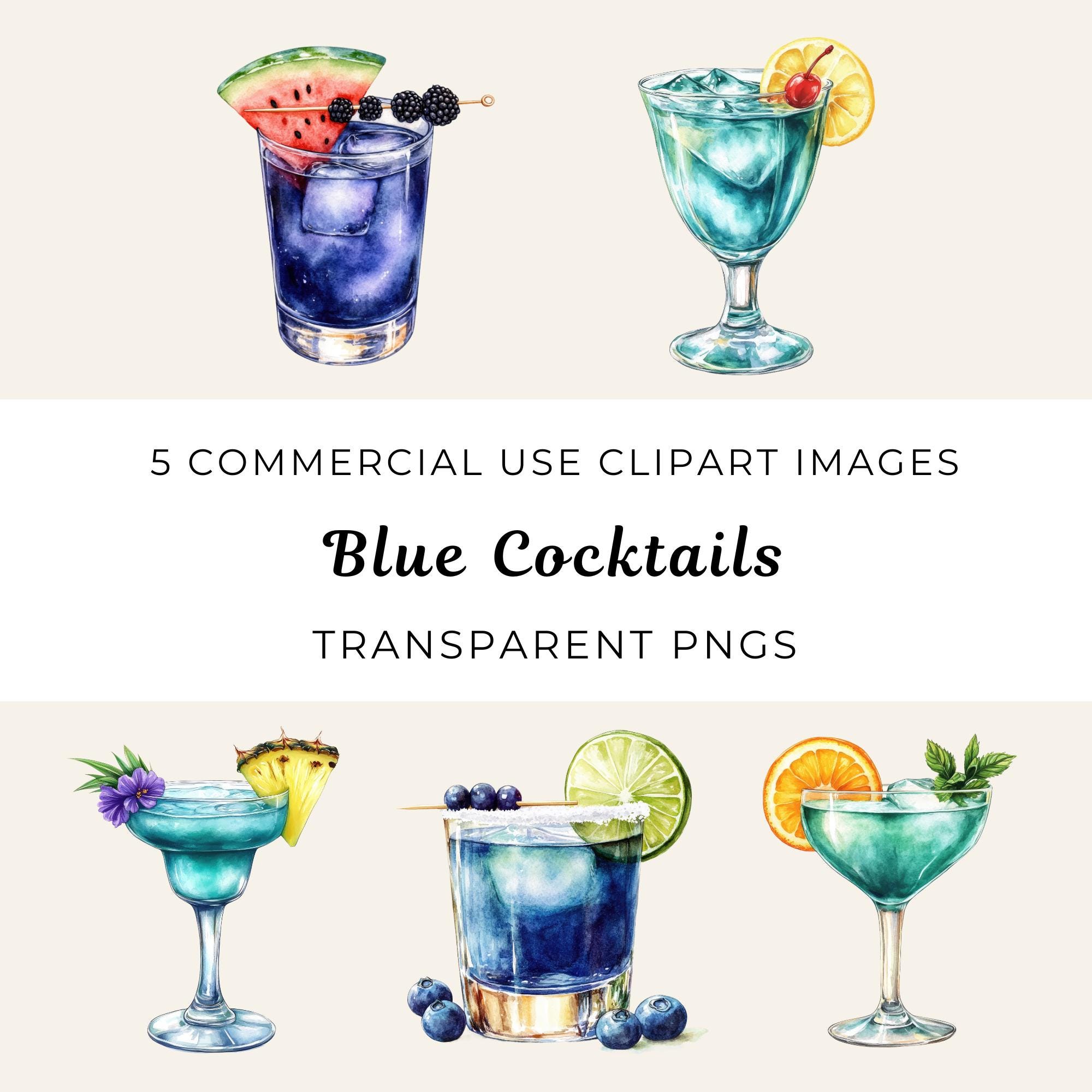 Blue Cocktail Png