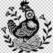 Scandi Chicken Svg, Folk Art Chicken Svg, Country Hen Svg, Folk Art ...
