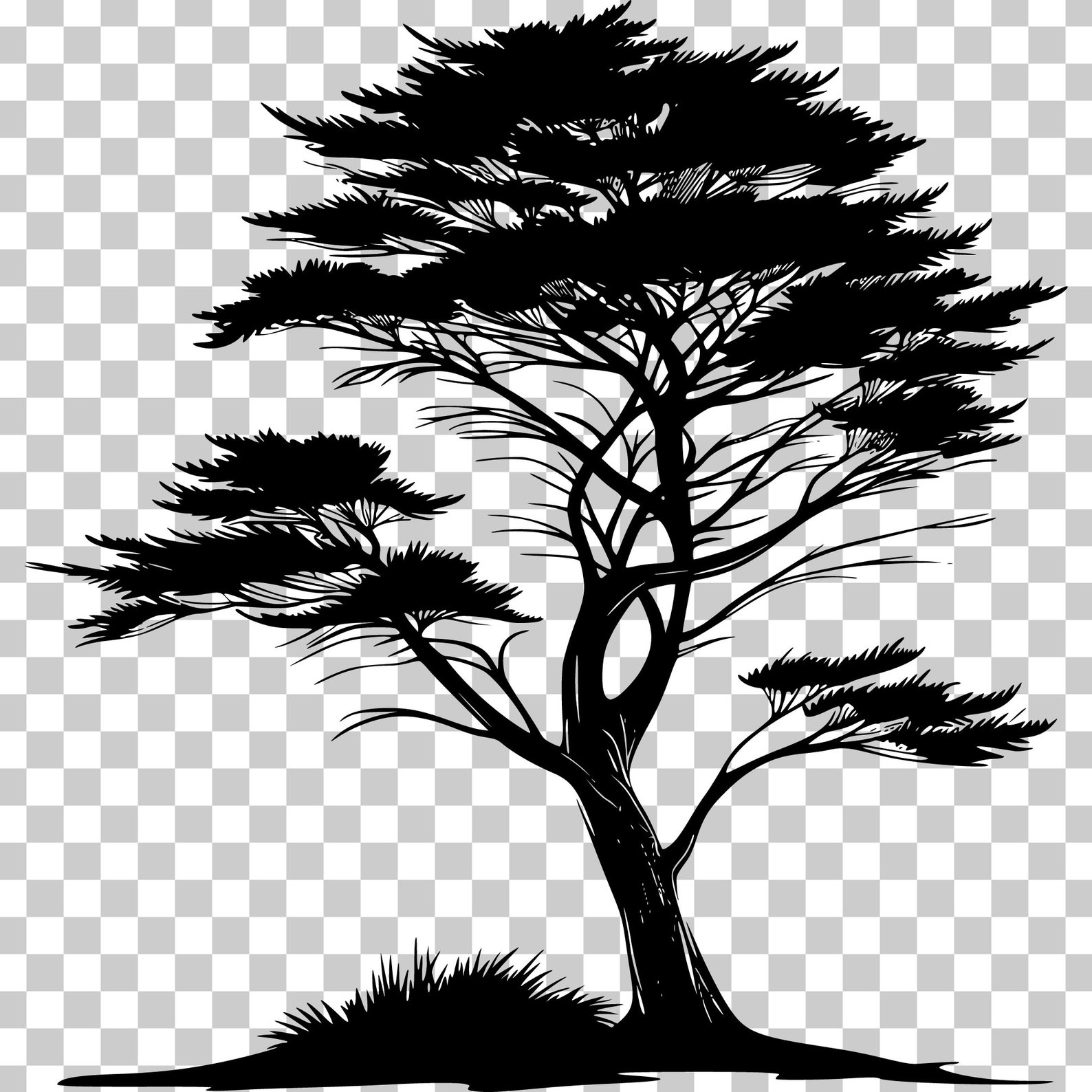 Cypress Tree Svg Vector | Mediterranean Tree Png | Instant Download ...