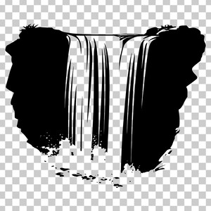 Block Waterfall Svg, Sheet Waterfall Vector, Wide Cascade Svg ...