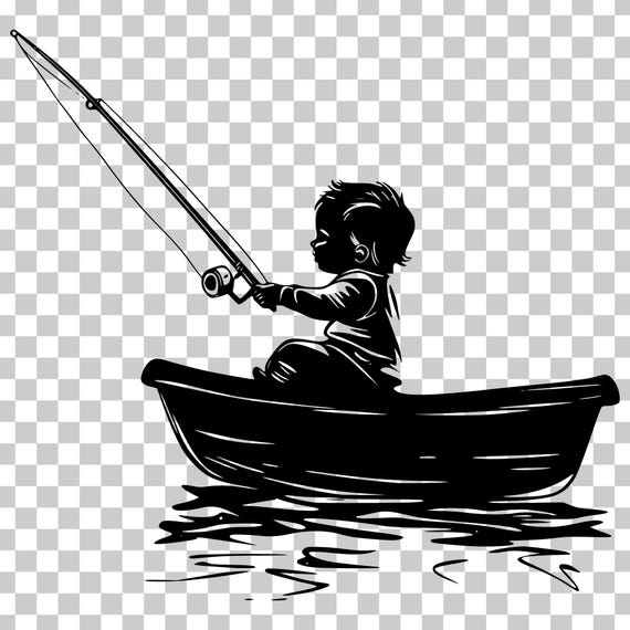Bambini Che Pescano Clipart Stampa Disegno Di Bambino A Pesca A Colori