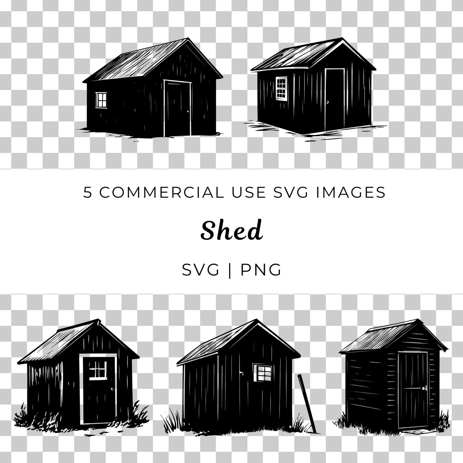 Garden Shed Svg, Wooden Shed Vector, Shed Design Svg, Backyard Shed Svg ...