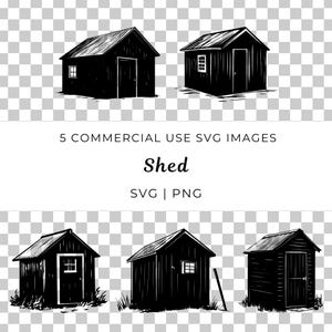 Garden Shed Svg, Wooden Shed Vector, Shed Design Svg, Backyard Shed Svg ...