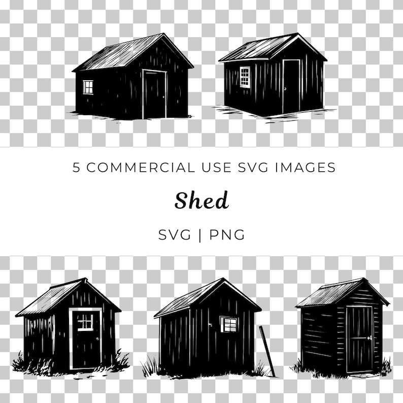 Garden Shed Svg, Wooden Shed Vector, Shed Design Svg, Backyard Shed Svg ...