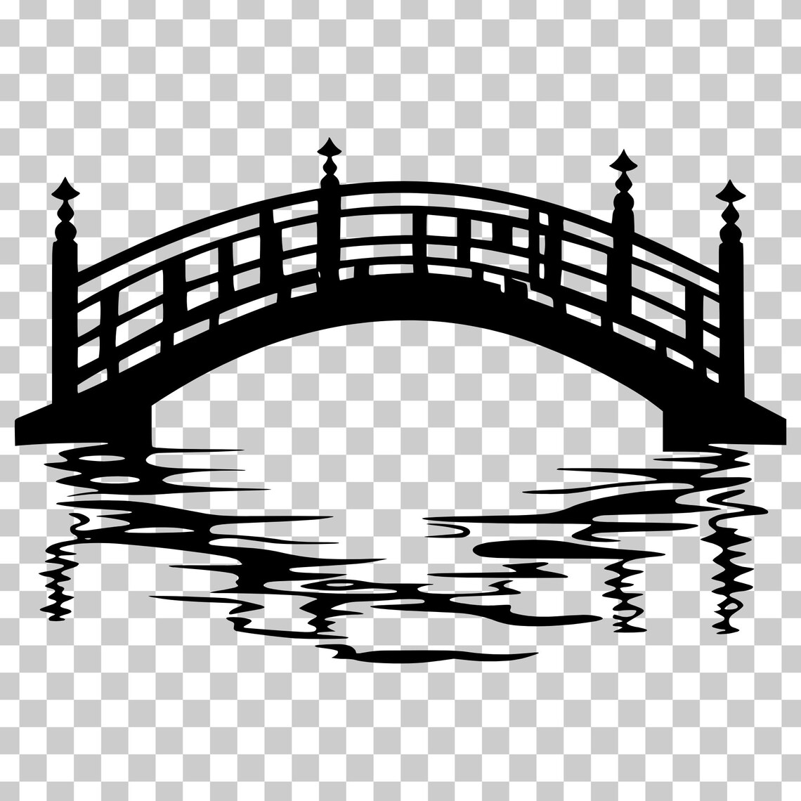 Wooden Bridge Svg, Rustic Bridge Vector, Wooden Footbridge Svg ...