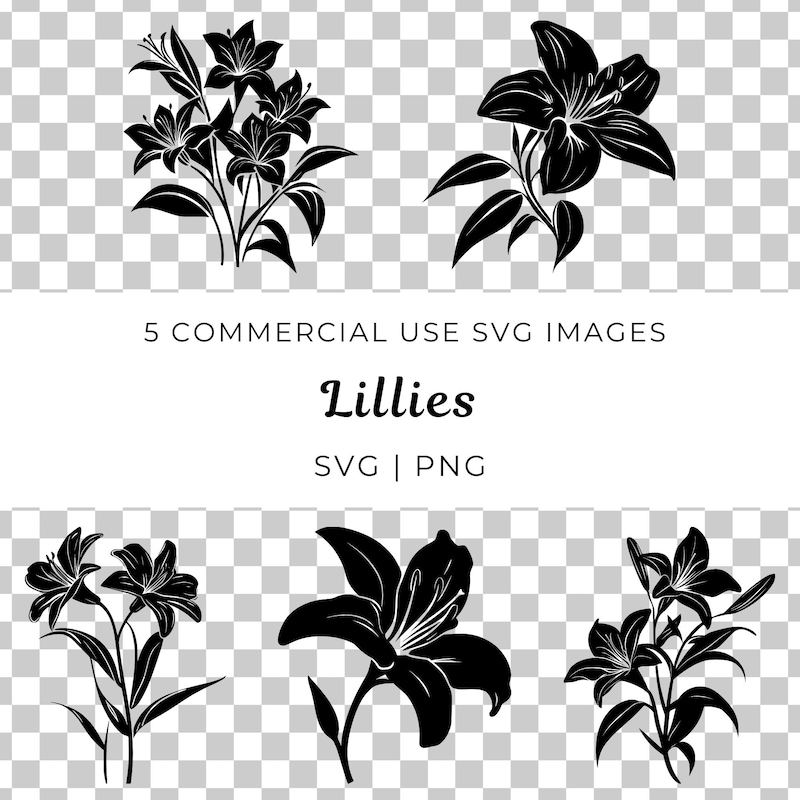 Lily Svg - Etsy
