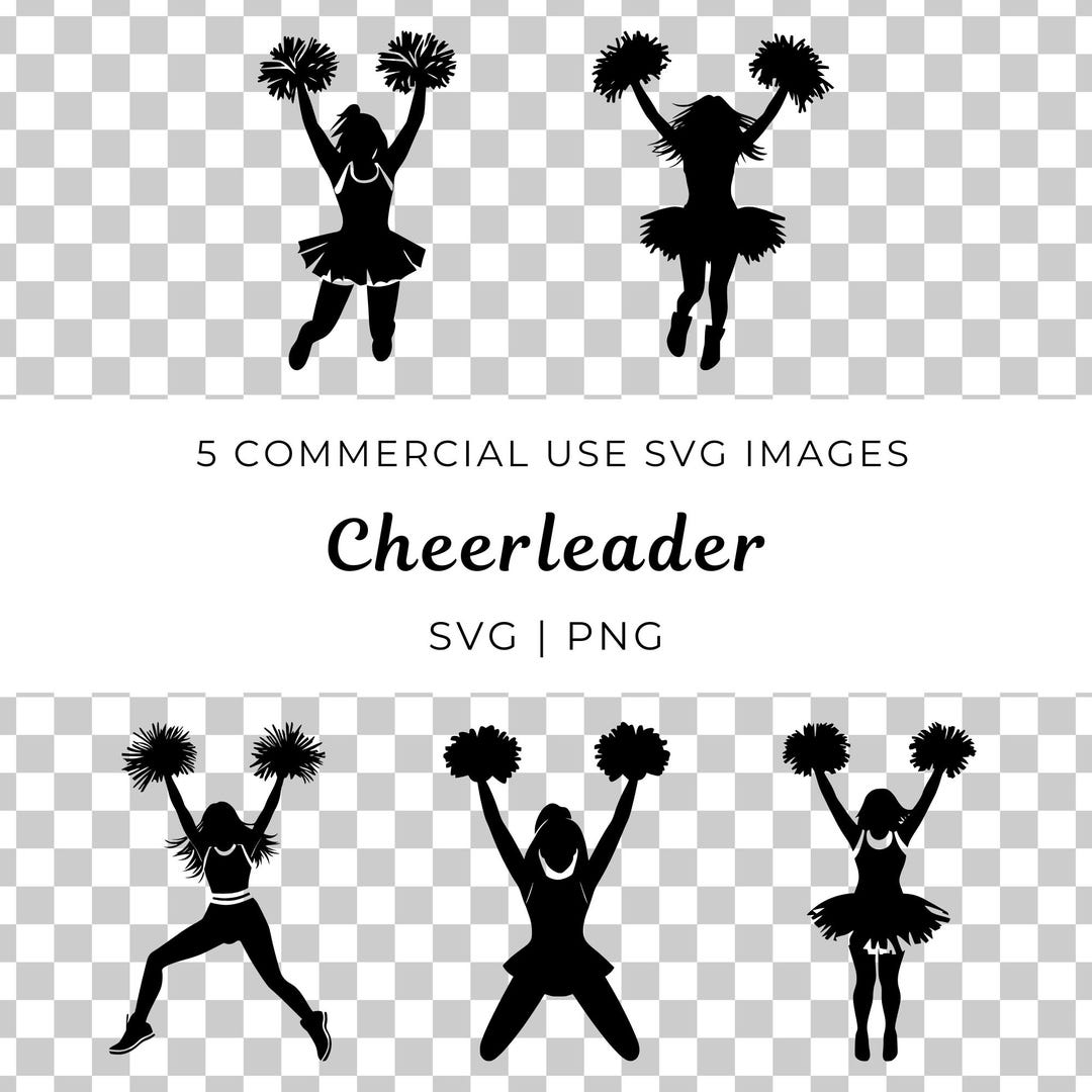 Cheerleader Svg, Cheerleading Moves Svg, Cheer Stunts Svg, High Energy ...