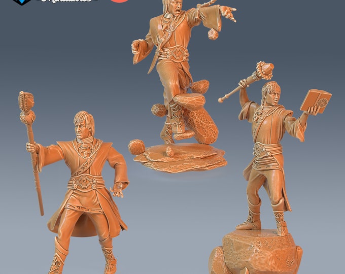 Earth Wizard by Epic Miniatures| Caves of Despair Set 44|TTRPG|DND ...