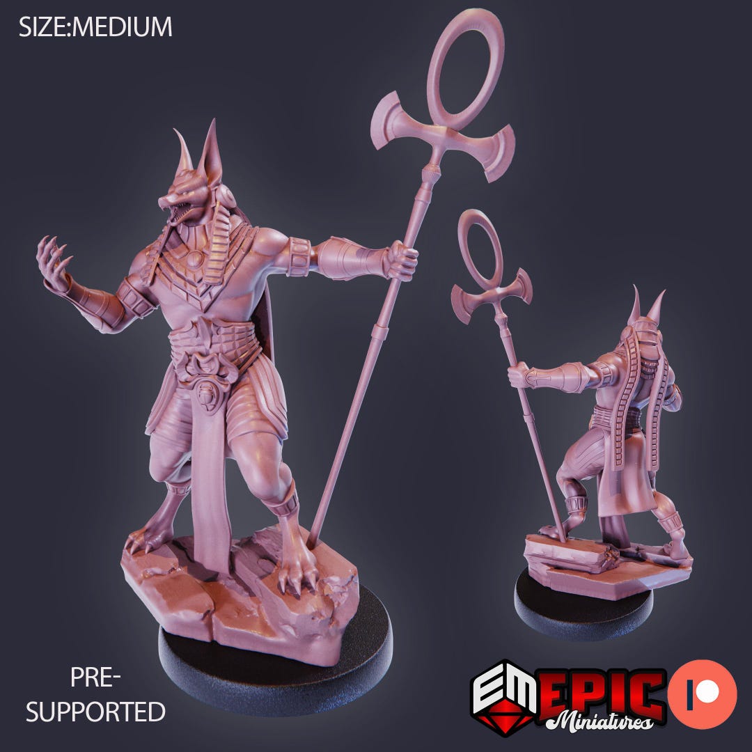 Anubis Avatar by Epic Miniatures| Sands of Destiny Set 36|TTRPG|DND ...