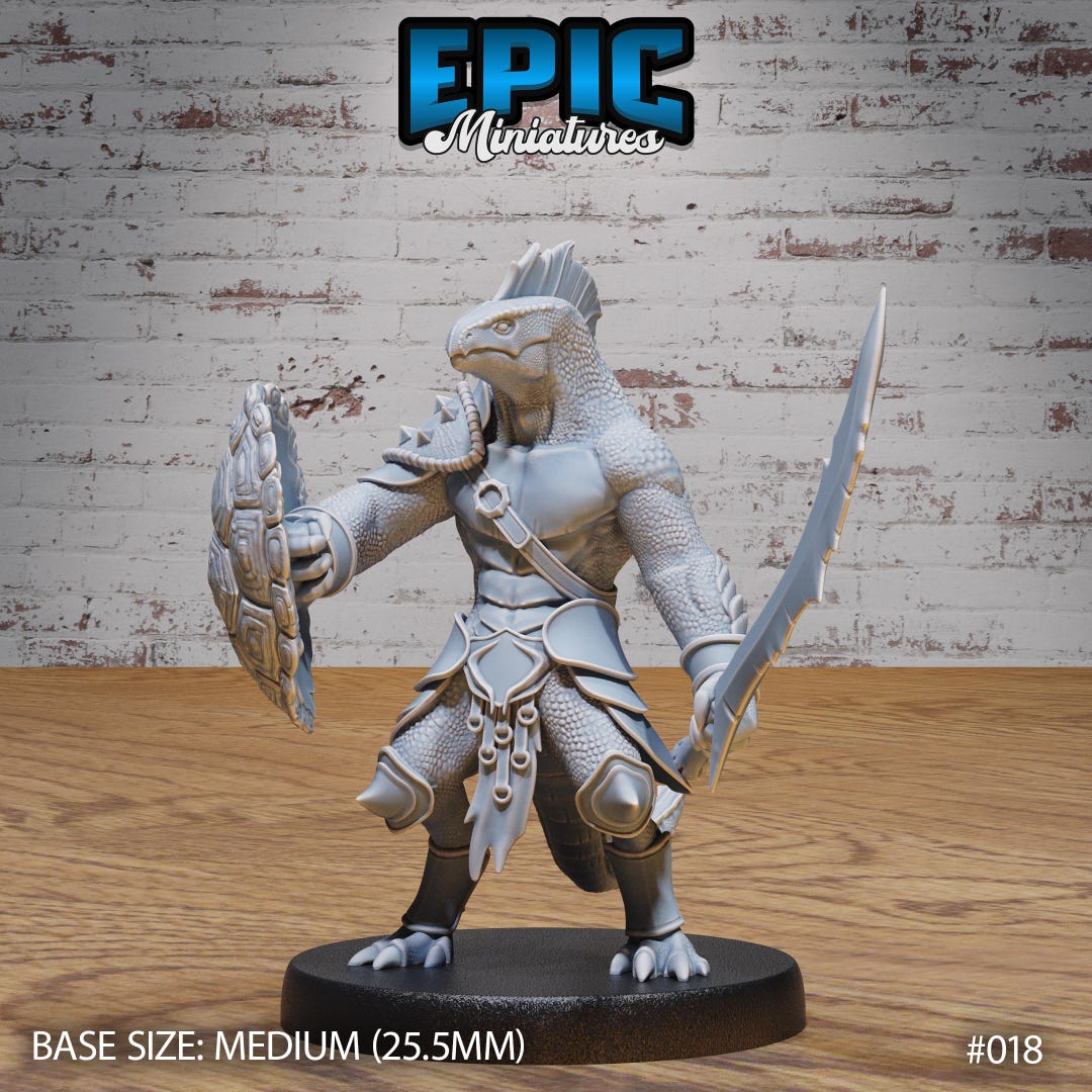 Lizardfolk Army (10 Variations) Part 2 by Epic Miniatures |lizardfolk ...