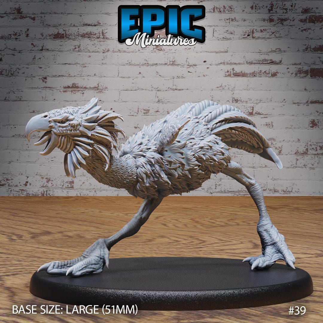 Terror Bird Classic by Epic Miniatures |TTRPG|DND| Pathfinder| Dungeons ...