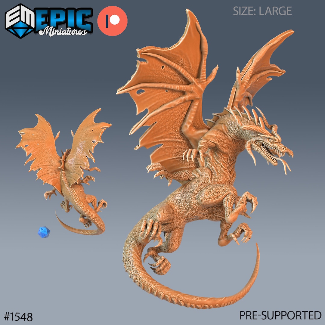 Dracolisk by Epic Miniatures| Barbarian Winter Set 41 |TTRPG|DND ...