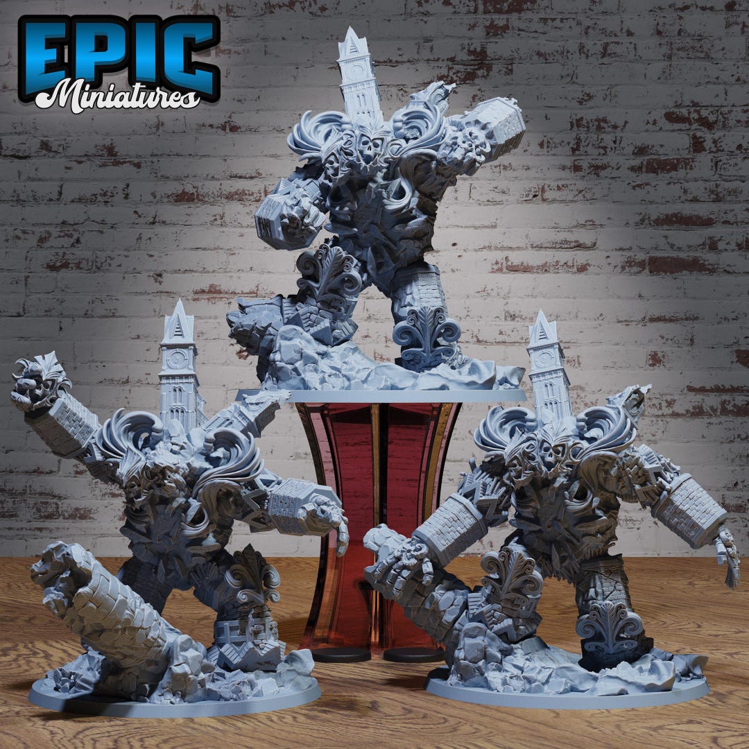 Necro-clock Death Golem (3 Variations) by Epic Miniatures |TTRPG|DND ...