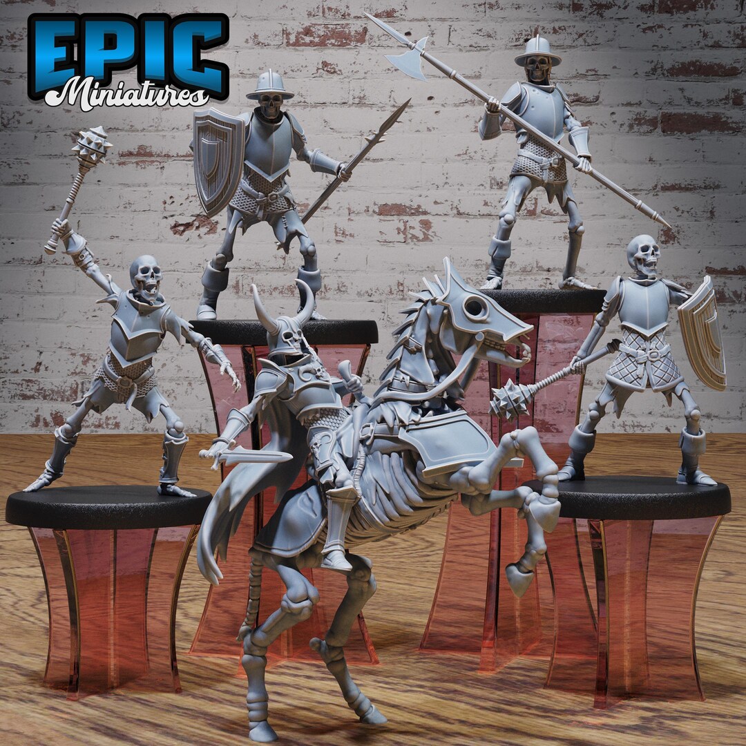Skeleton Army Part 4 (5 Variations) by Epic Miniatures |TTRPG|DND ...