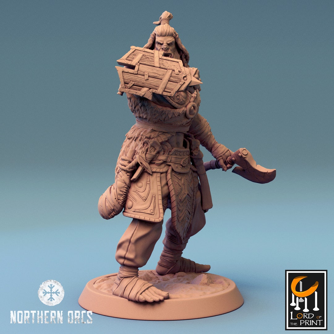 Orc Axes by Rescale Miniatures Northern Orcs TTRPGDND Pathfinder ...