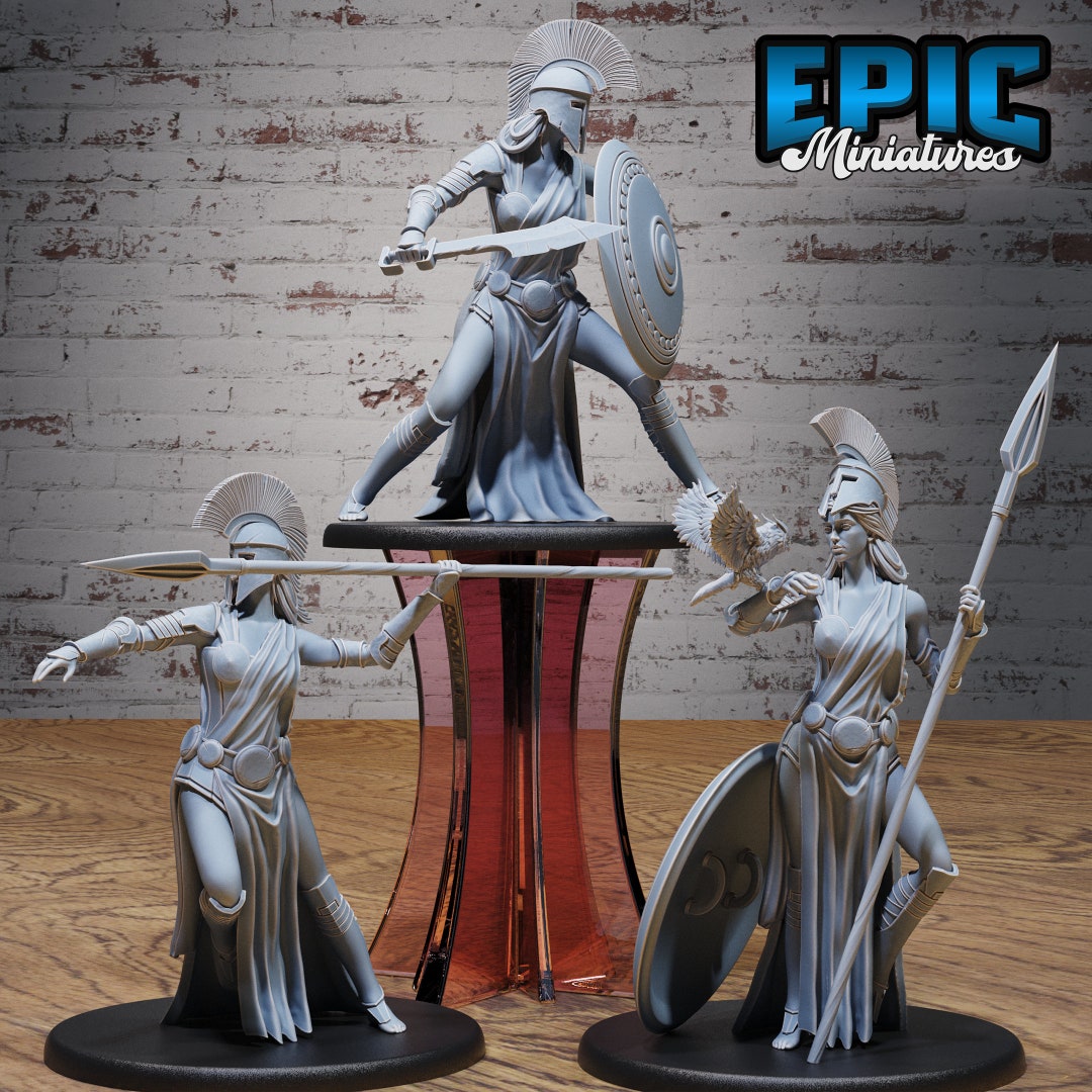 Goddess Athena by Epic Miniatures| Olympic Legends Set 100 |TTRPG|DND ...