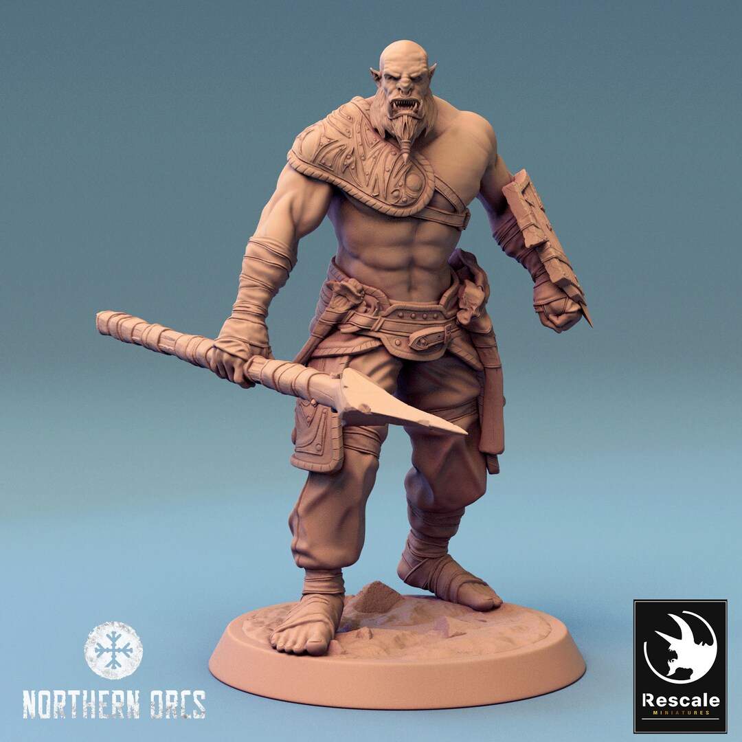Orc Spears by Rescale Miniatures Northern Orcs TTRPGDND Pathfinder ...