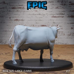 Farm Animal Cow by Epic Miniatures |TTRPG|DND| Pathfinder| Dungeons and ...
