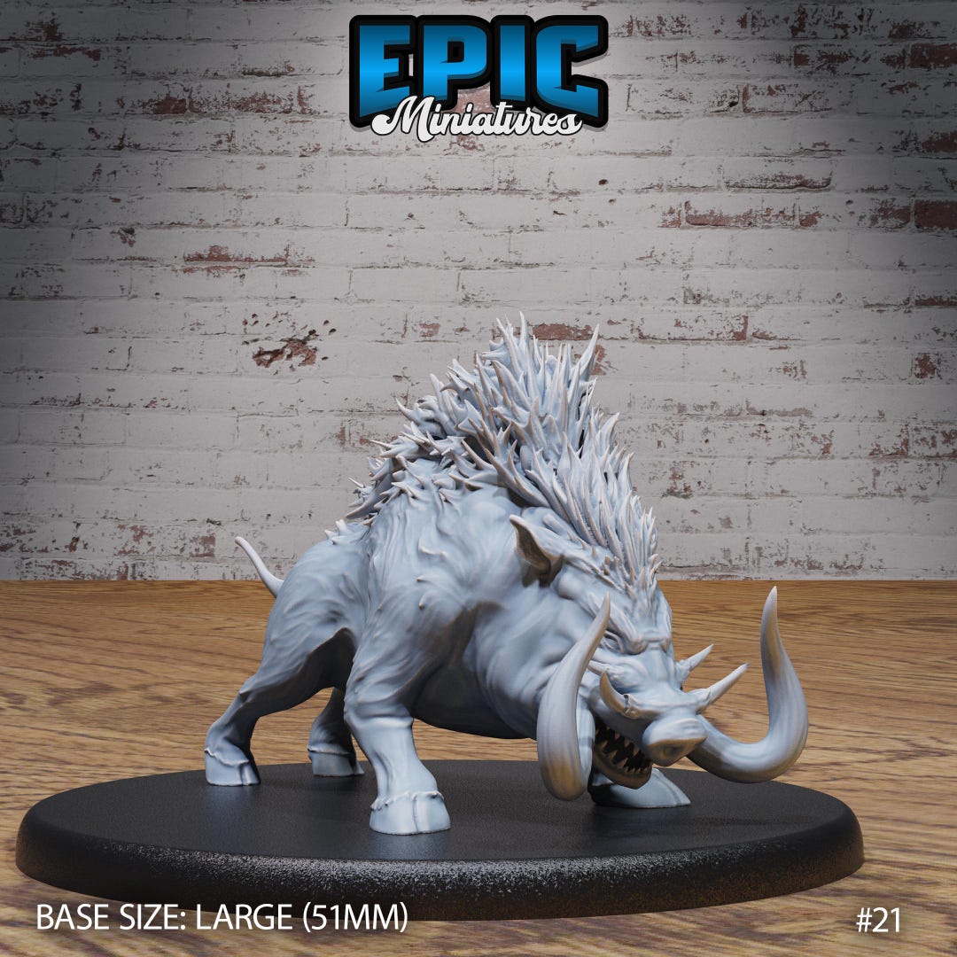 Forest Boar by Epic Miniatures |TTRPG|DND| Pathfinder| Dungeons and ...