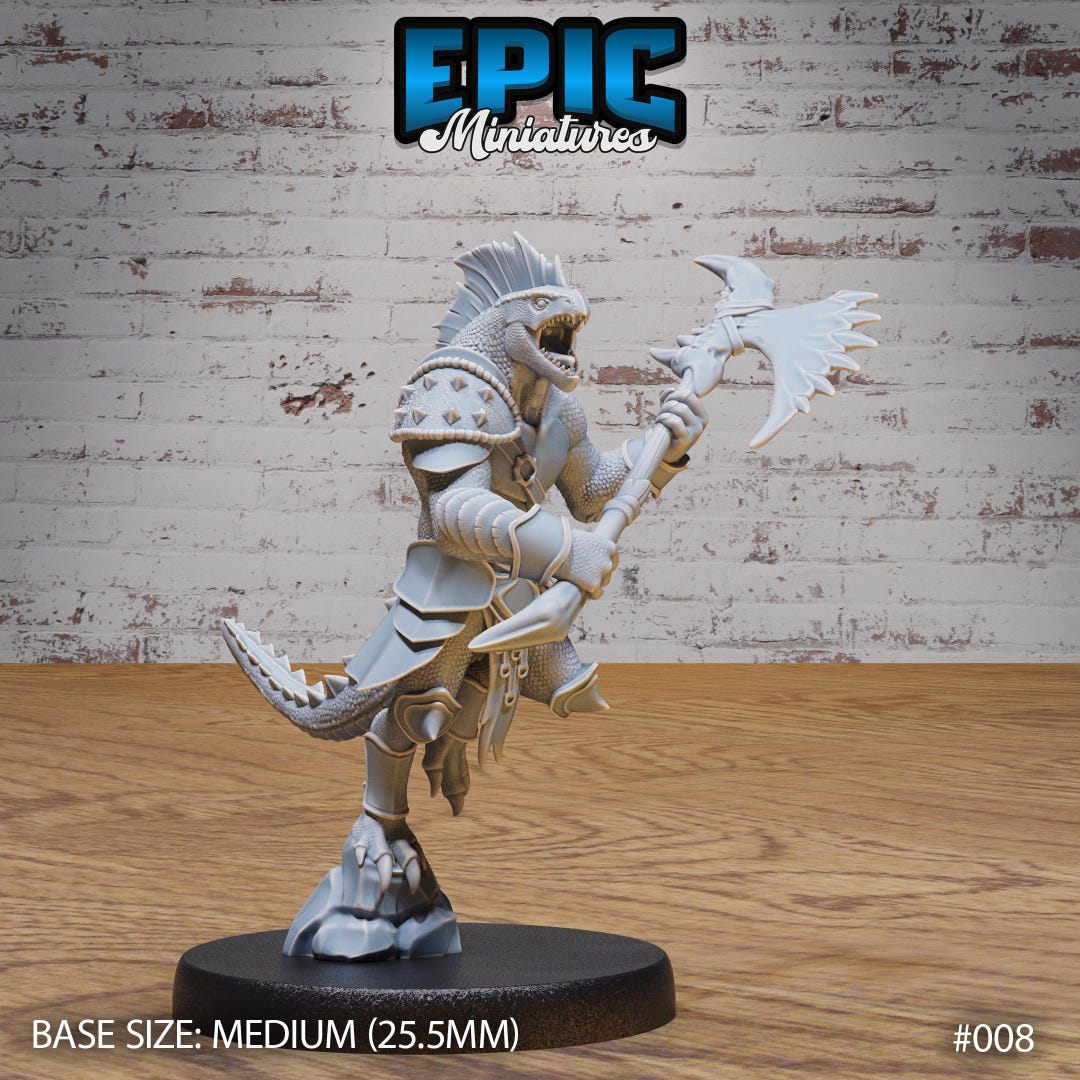 Lizardfolk Army (10 Variations) Part 1 by Epic Miniatures |lizardfolk ...