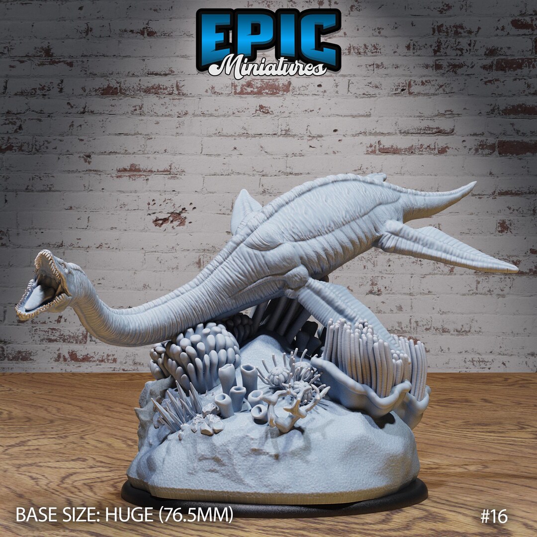 Plesiosaurus by Epic Miniatures |TTRPG|DND| Pathfinder| Dungeons and ...