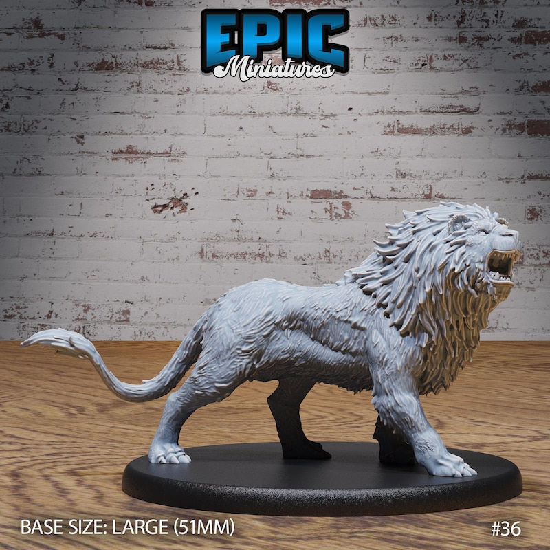 Dnd Lion Miniatures - Etsy