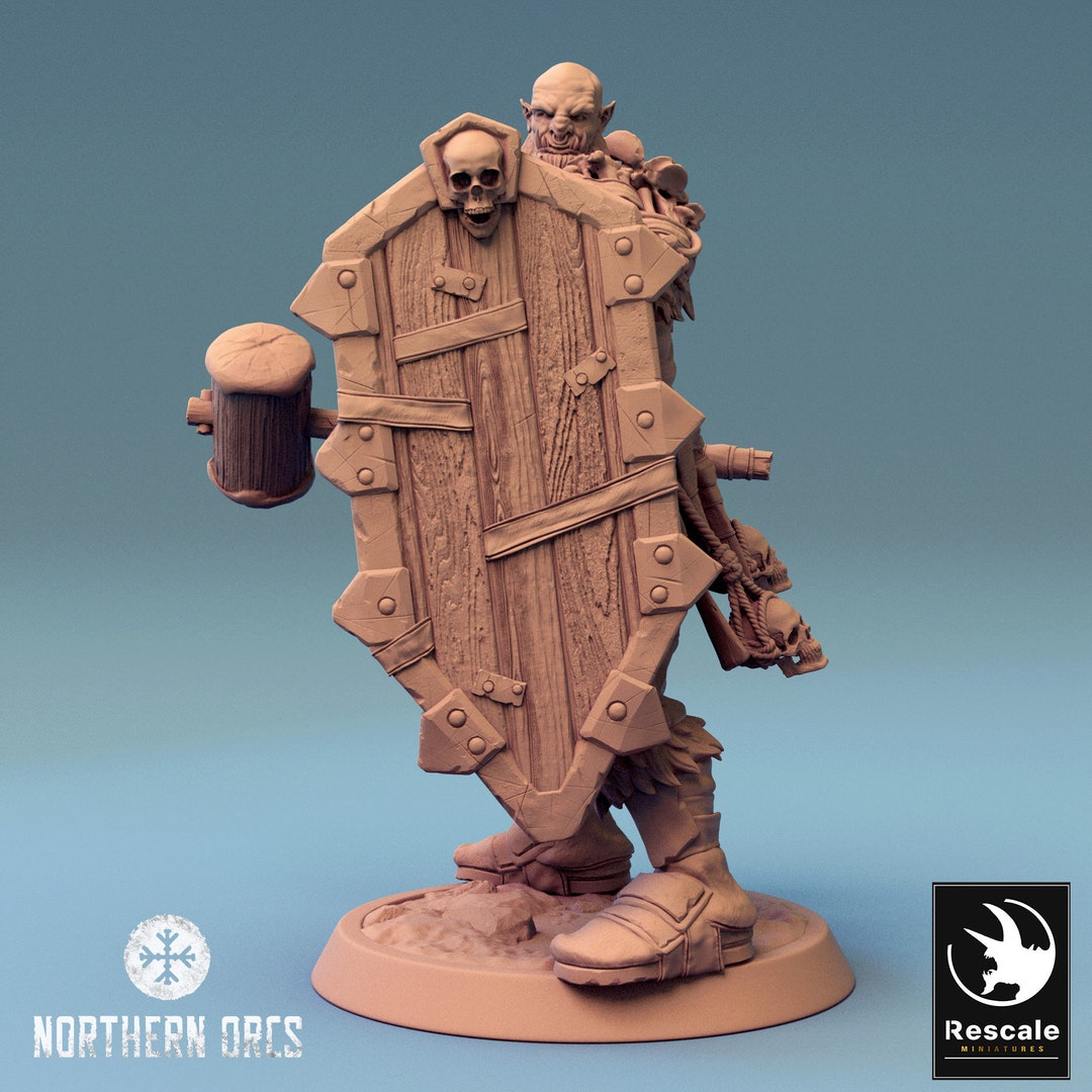 Orc Hammer by Rescale Miniatures| Northern Orcs |TTRPG|DND| Pathfinder ...