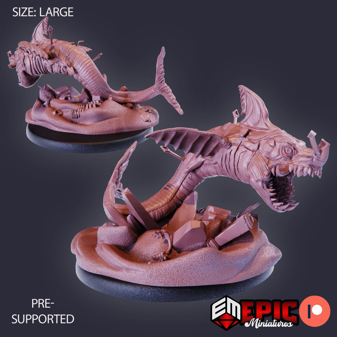 Sand Shark by Epic Miniatures Sands of Destiny Set 36TTRPGDND ...