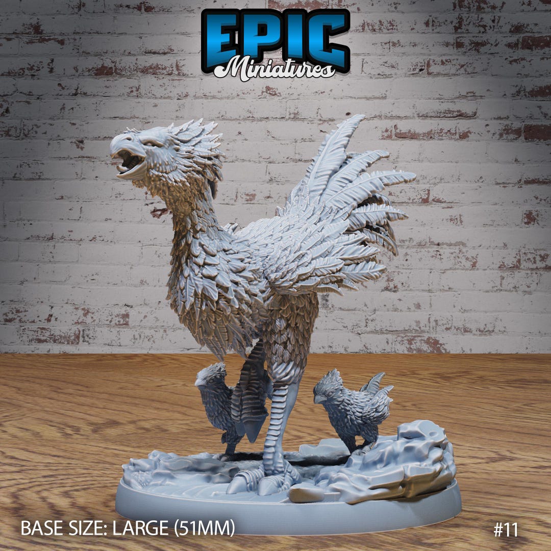 Terror Birds by Epic Miniatures |TTRPG|DND| Pathfinder| Dungeons and ...