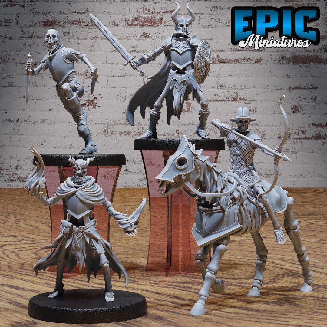 Skeleton Army Part 6 (4 Variations) by Epic Miniatures |TTRPG|DND ...