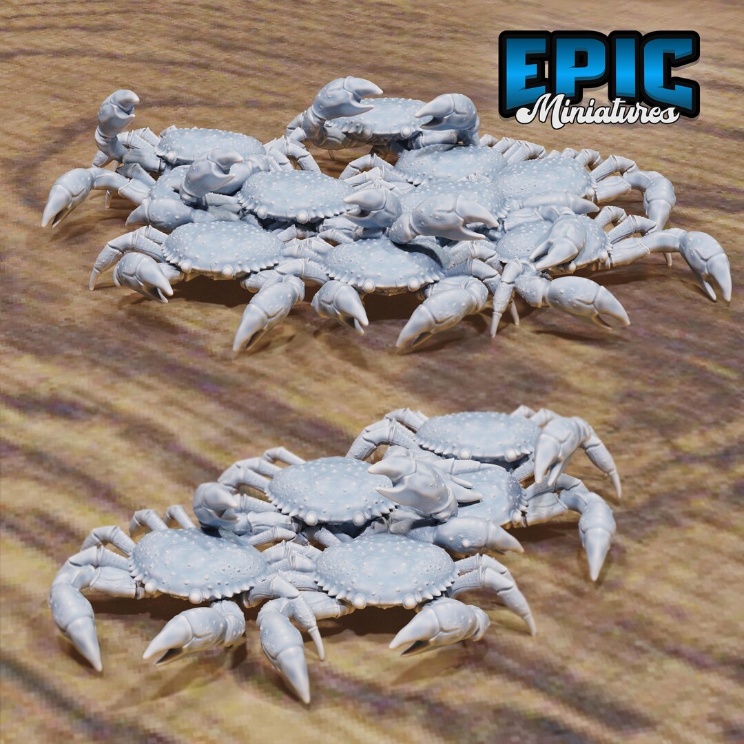 Crab Swarm (2 Variants) by Epic Miniatures |mysterious Ocean Set 110 ...