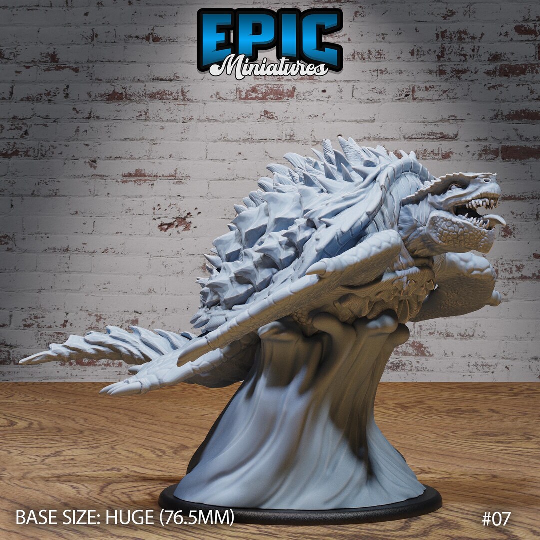 Dragon Turtle by Epic Miniatures |TTRPG|DND| Pathfinder| Dungeons and ...