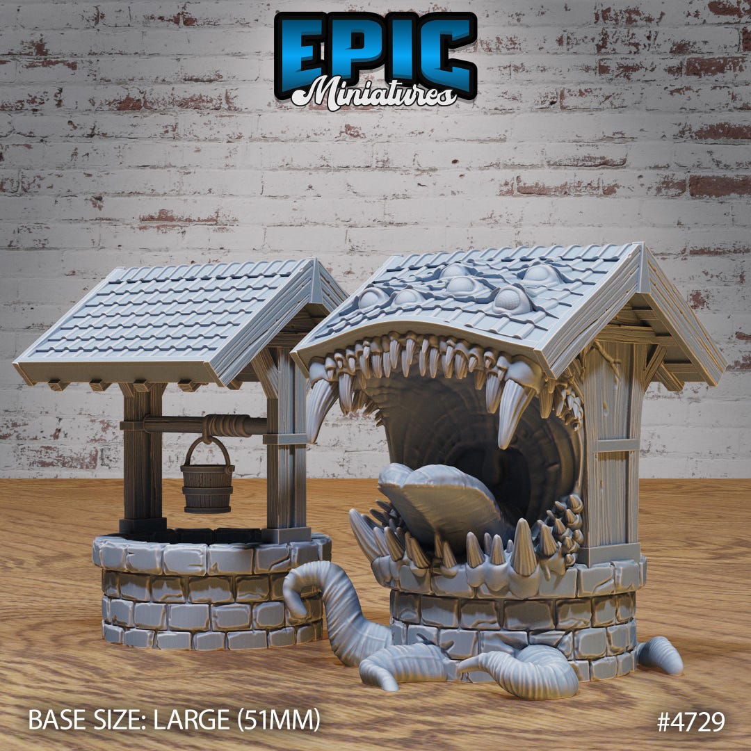 Mimic Wells by Epic Miniatures| Old Fables Set 108|TTRPG|DND ...