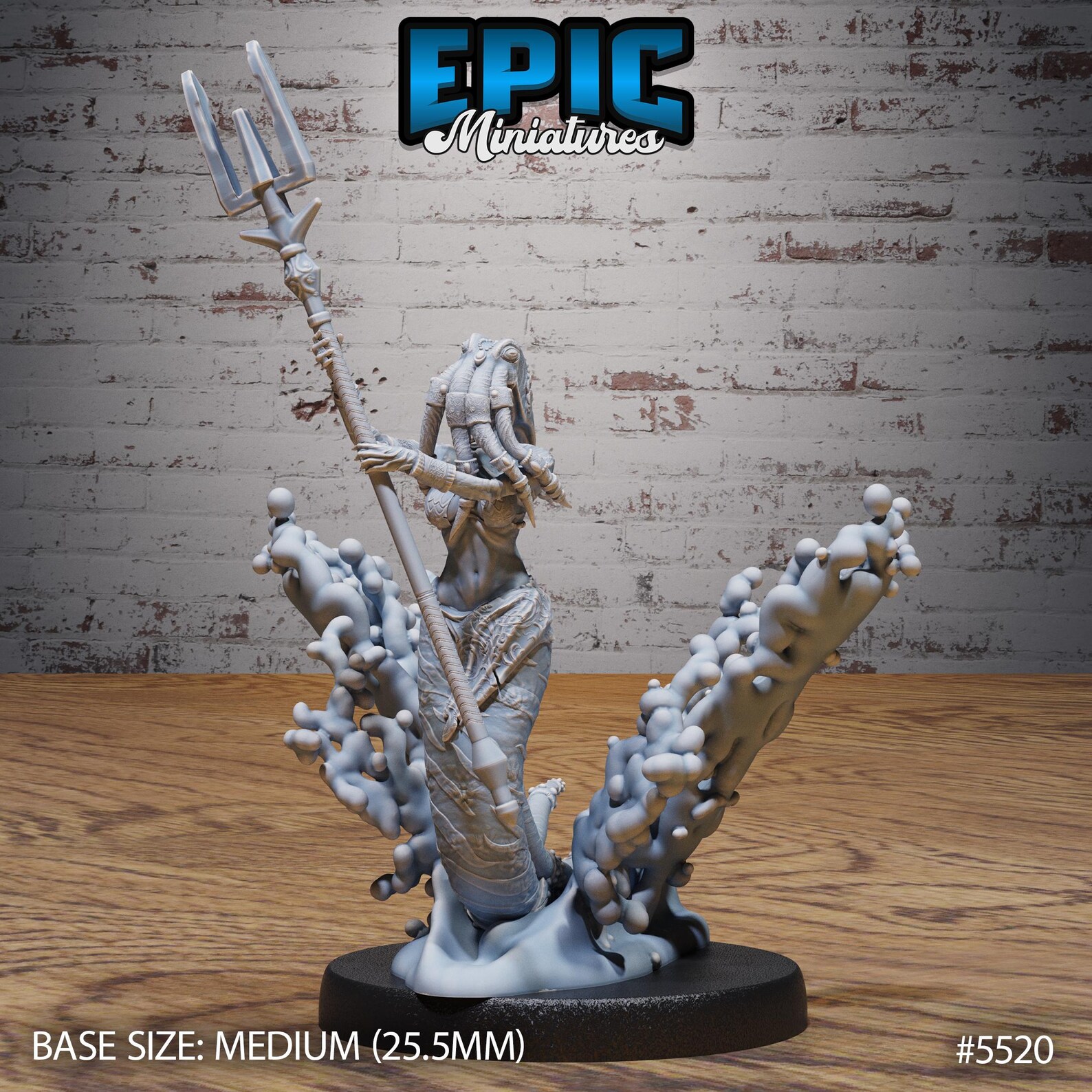 Deepmaid Trident by Epic Miniatures| Deep Sea Mysteries Set 124 |TTRPG ...