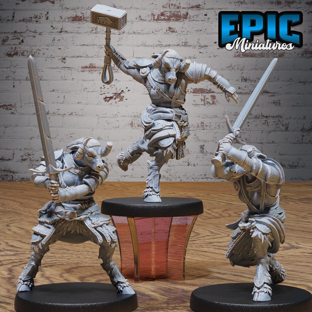 Minotaur Female Warriors by Epic Miniatures| Olympic Legends Set 100 ...