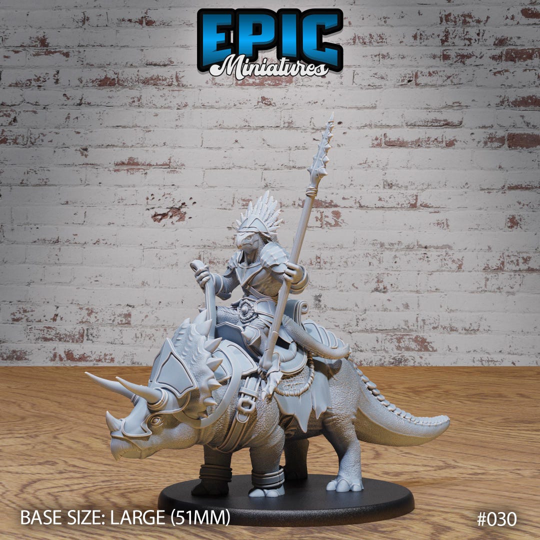 Lizardfolk Army Dinosaur and Lizard Riders (9 Variations) by Epic ...