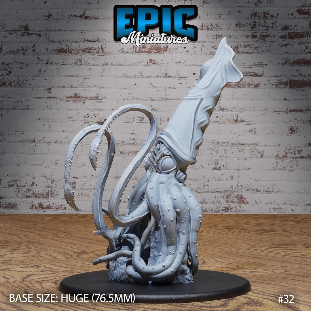 Giant Squid by Epic Miniatures |TTRPG|DND| Pathfinder| Dungeons and ...