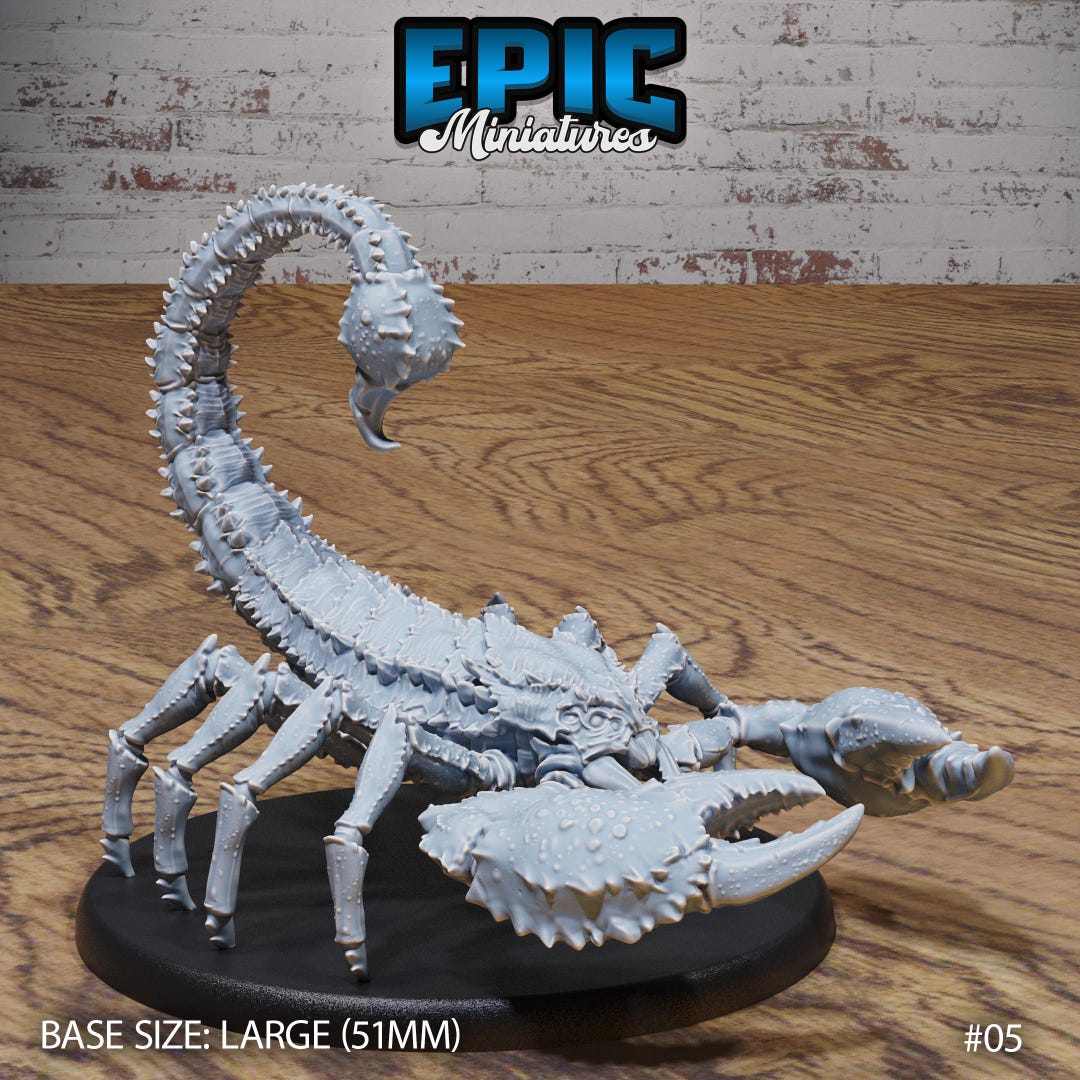 Giant Scorpion by Epic Miniatures |TTRPG|DND| Pathfinder| Dungeons and ...