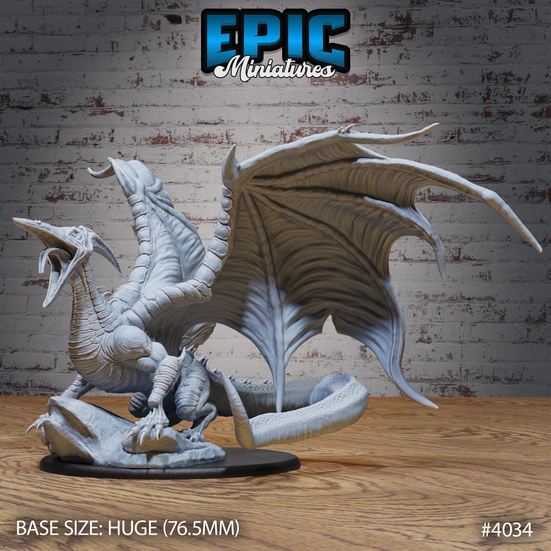 Pterosaur Dragon by Epic Miniatures| Elemental Lands Set 94 |TTRPG|DND ...