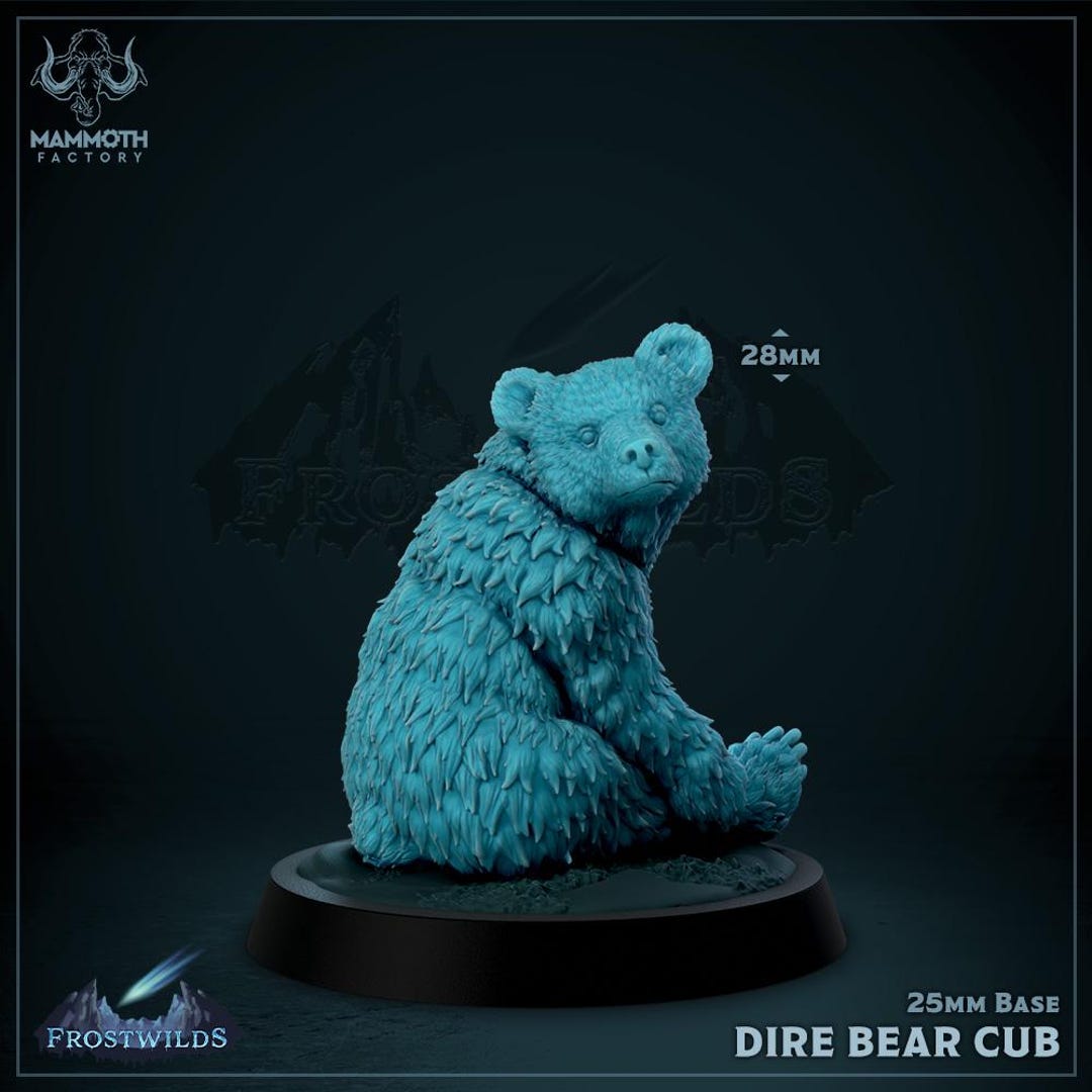 Dire Bear Cub (2 Variations) by Mammoth Factory |frostwilds I| DND | D ...