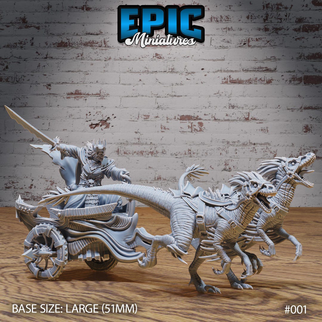 Lich Emperor Chariot by Epic Miniatures |TTRPG|DND| Pathfinder ...