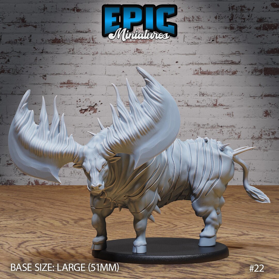 Epic Bull by Epic Miniatures |TTRPG|DND| Pathfinder| Dungeons and ...